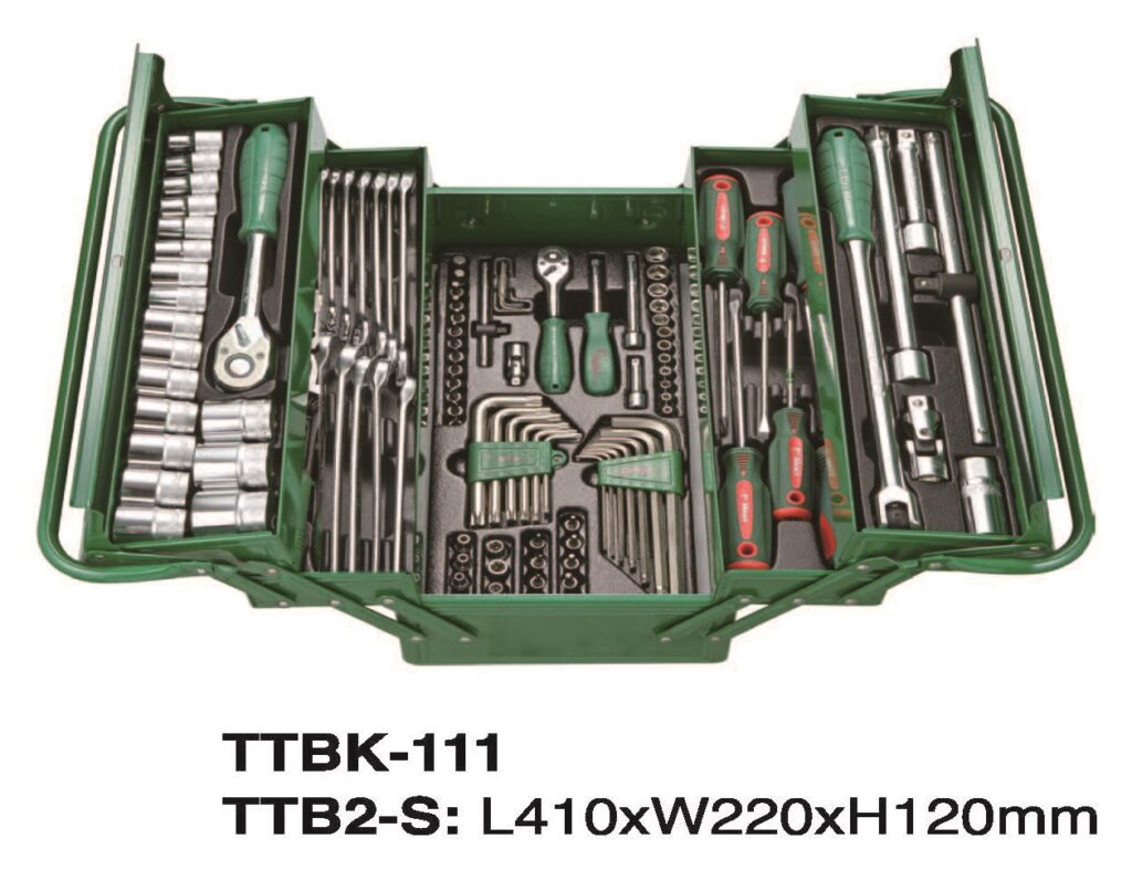 TTBK-111G Tote Tool Box in 111 PCs - HansTools® 向得行興業-台灣製造